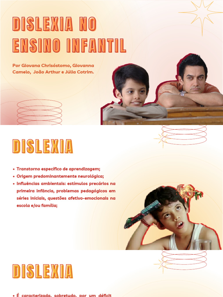 Dislexia no Ensino Infantil: Diagnóstico e Intervenção | PDF | Dislexia ...