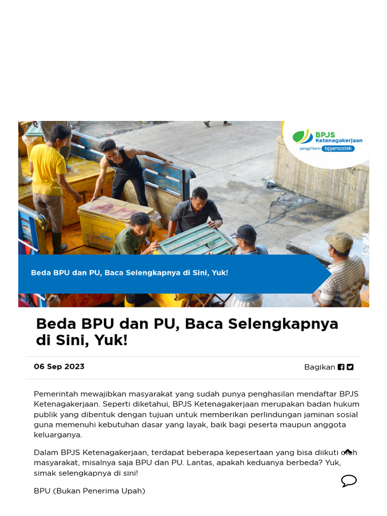 Beda BPU Dan PU, Baca Selengkapnya Di Sini, Yuk! | PDF