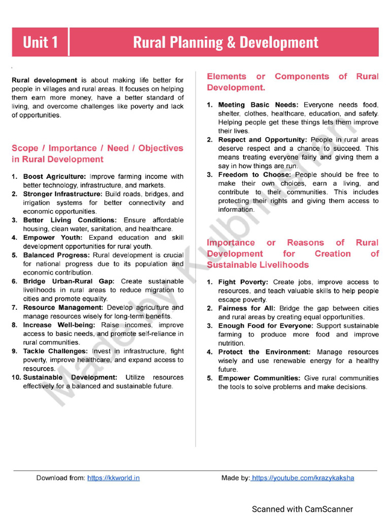 Rural Development | PDF