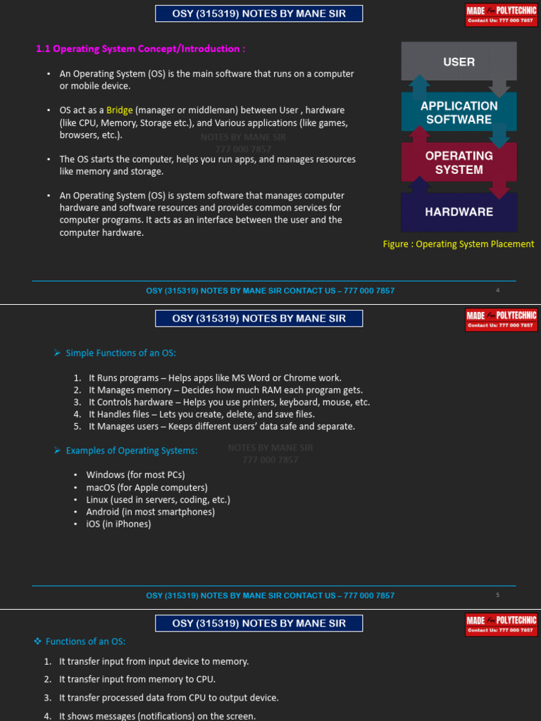 OSY U1L2 Functions of OS | PDF | Operating System | Computer Data Storage