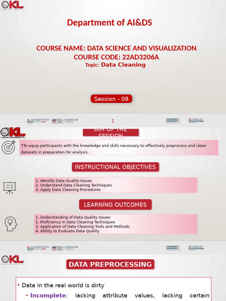 DSV-S8 Data Cleaning | PDF | Regression Analysis | Data