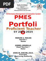 PMES 2024-2025 Template | PDF | Learning | Pedagogy
