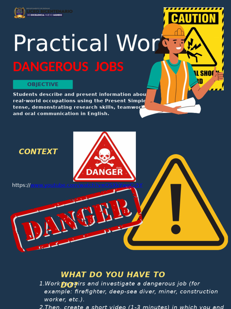 Presenting Dangerous Jobs in English | PDF | Firefighter | Occupational ...