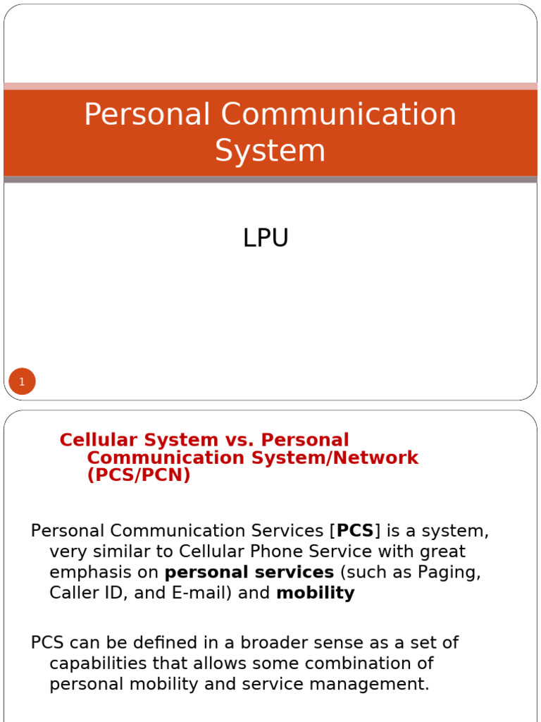1.4 Personal Communication System - WLANs | PDF | Computer Network ...