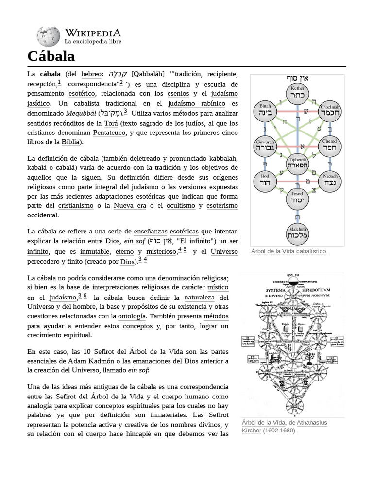 Introducción a la Cábala Judía | PDF | Kábala | Teología judía