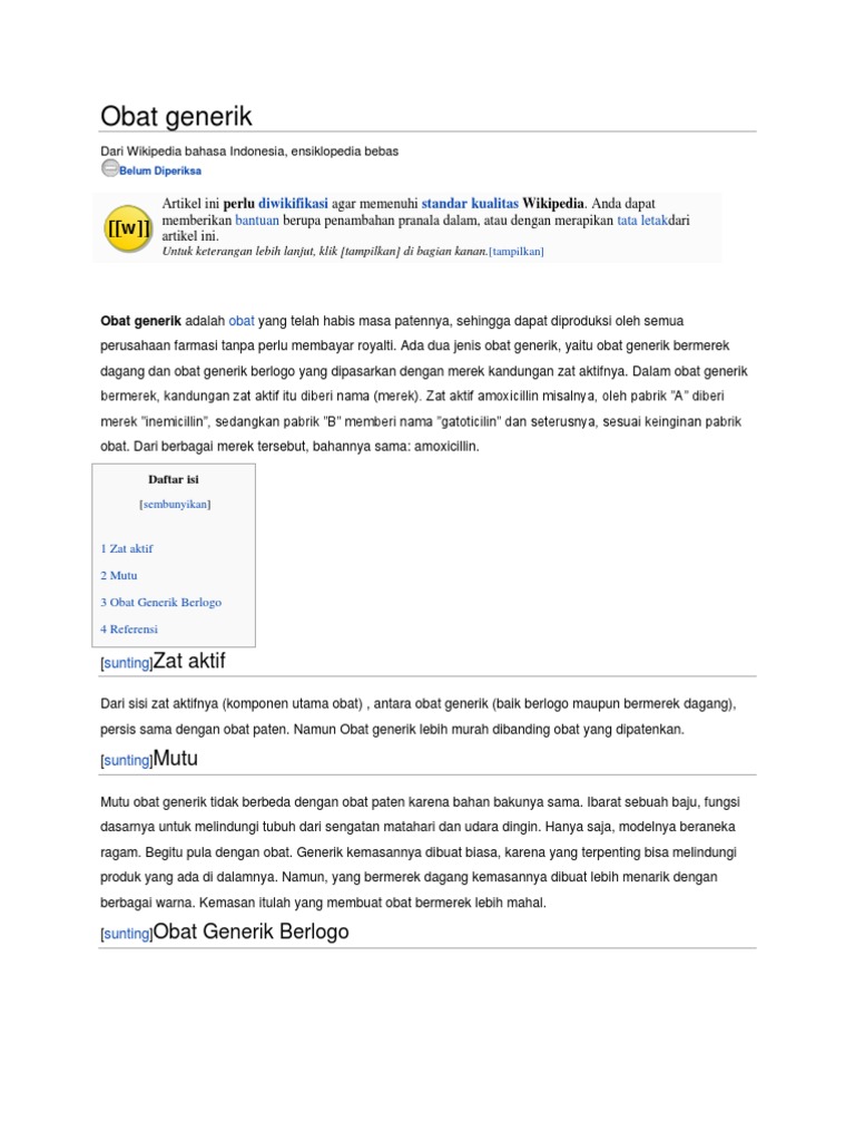 Obat Generik | PDF