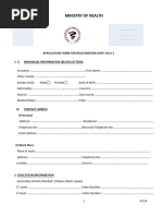 BHPC Application Form for Health Professionals | PDF | Identity ...