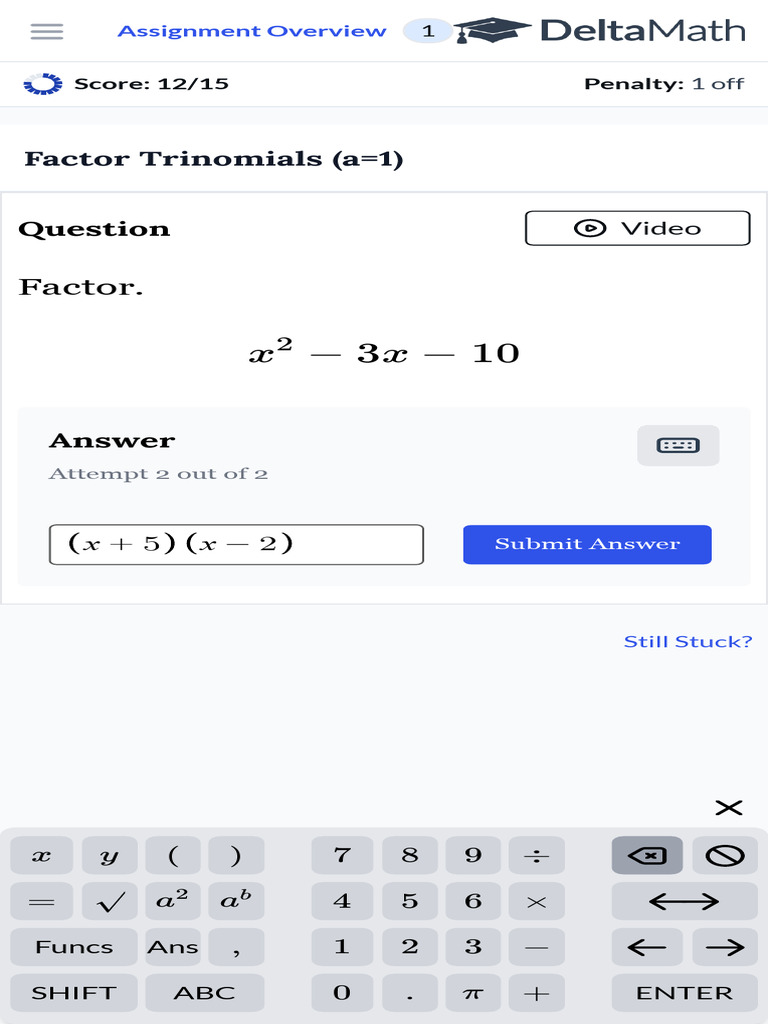 DeltaMath Student Application | PDF