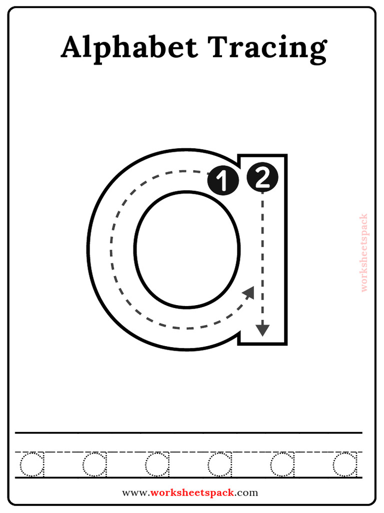 Free Alphabet Tracing Cards Lowercase Letters | PDF