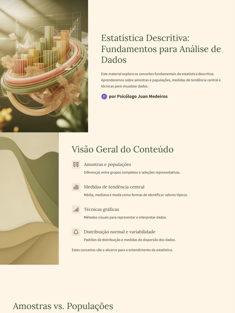 Estatistica Descritiva Fundamentos Para Analise de Dados | PDF ...