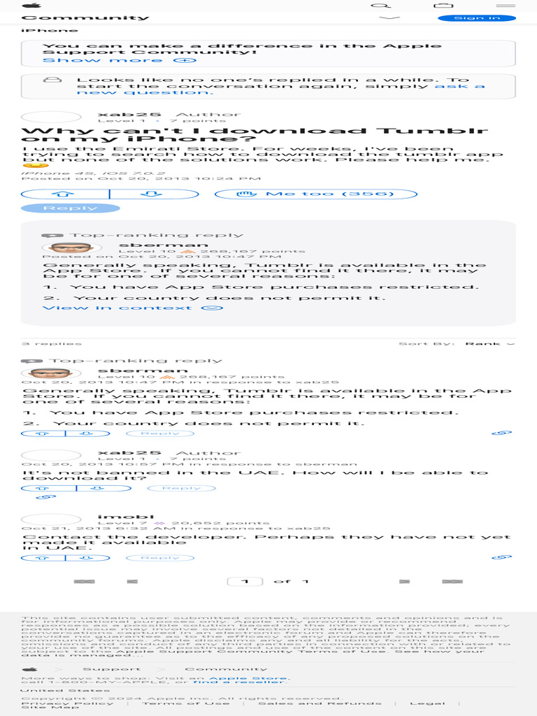 Why Can't I Download Tumblr On My Iphone - Apple Community | PDF | I ...
