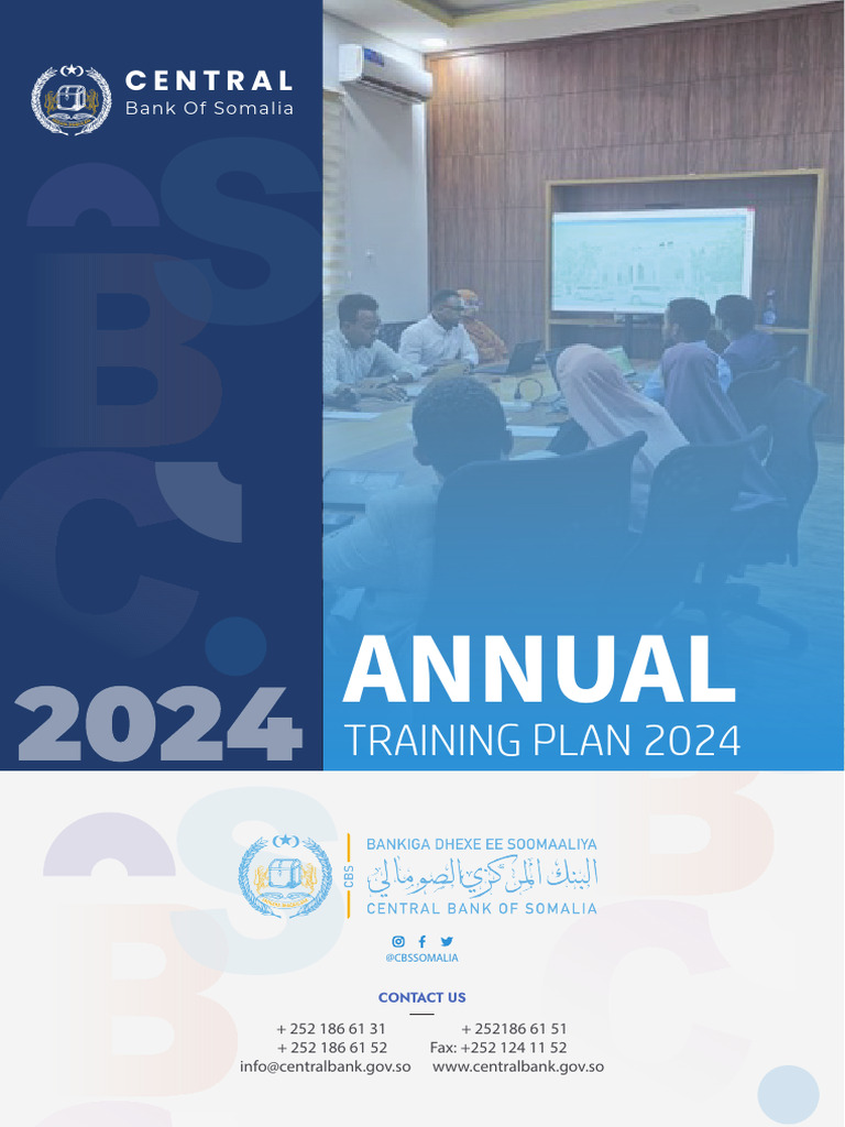 Central Bank of Somalia Training Plan 2024 | PDF | Internal Audit ...