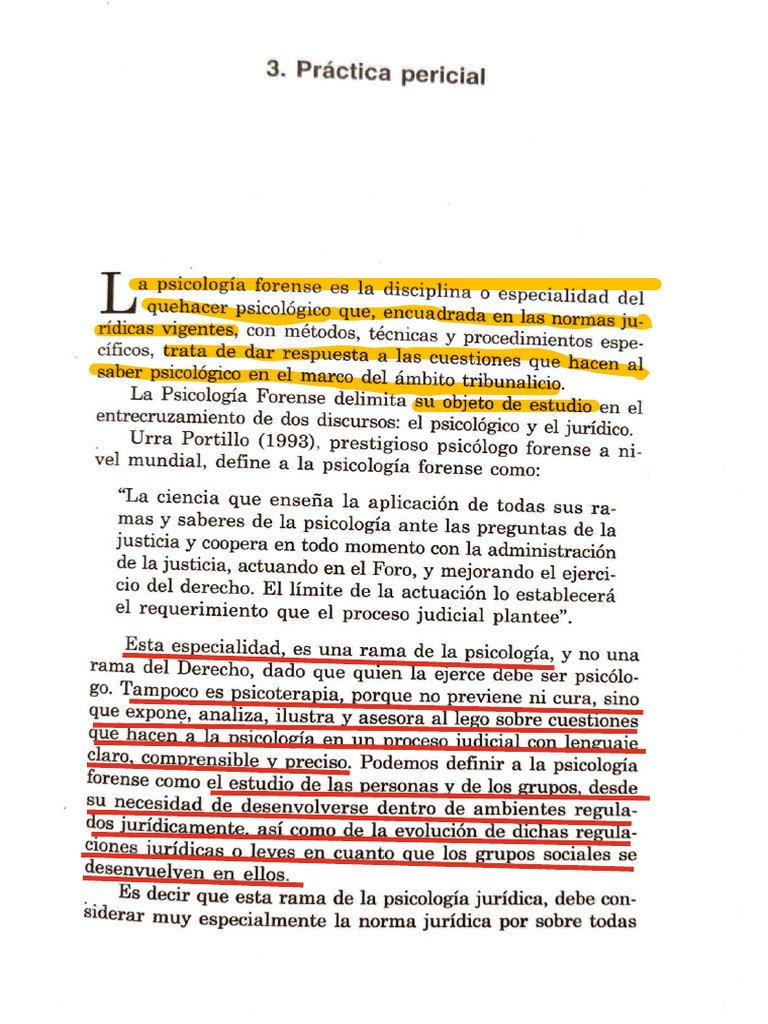 Psicología Jurídica, - Capitulo Práctica Pericial | PDF