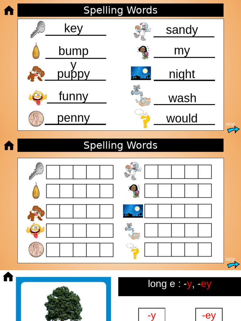 Spelling and Vocabulary Practice Guide | PDF | Syntactic Relationships ...