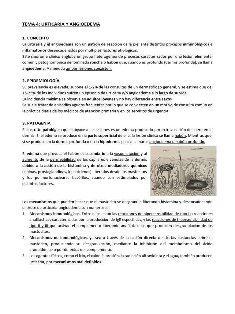 Tema 4 Derma | PDF | Alergia | Enfermedades y trastornos