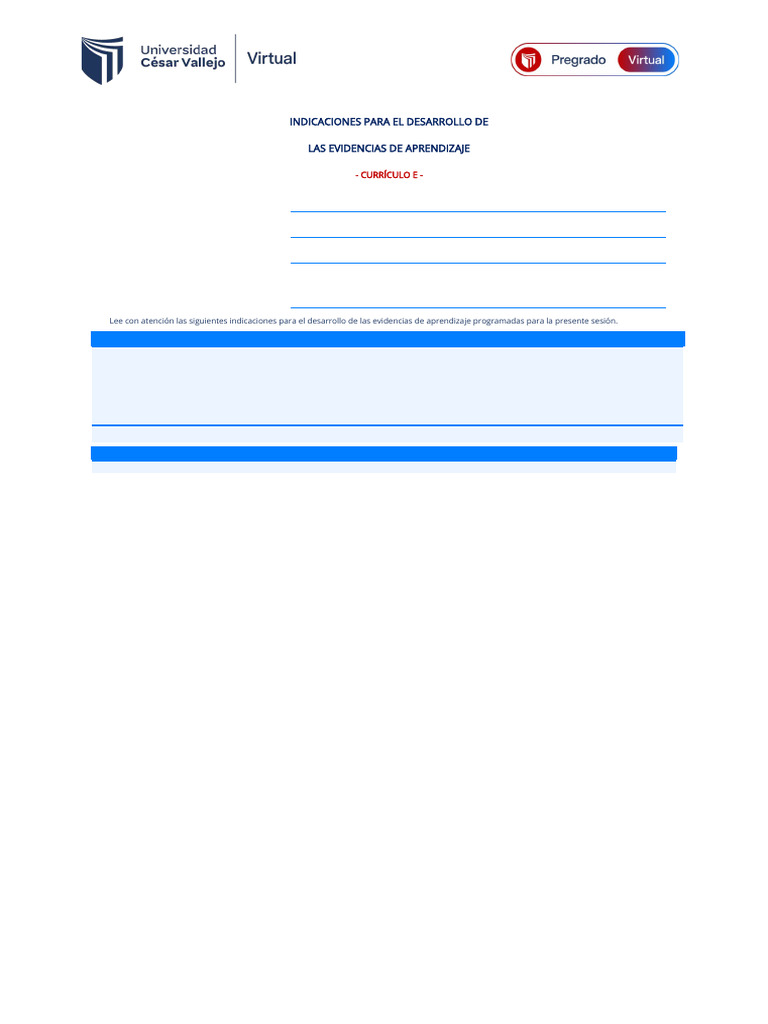 Indicaciones para El Desarrollo de La Evidencia de Aprendizaje S5 | PDF