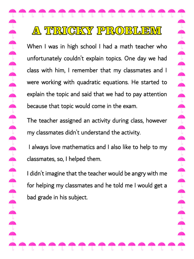 A Tricky Problem | PDF