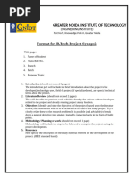 Mini Project Synopsis Format | PDF | Design | Written Communication