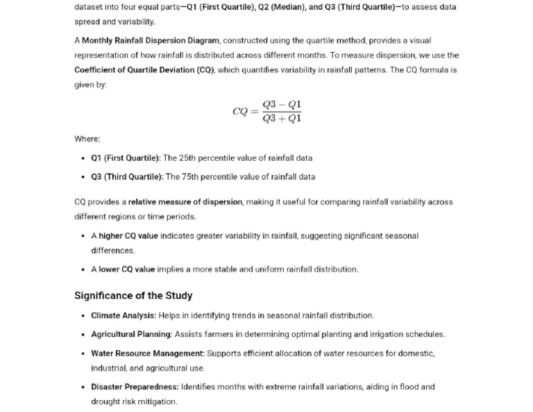 Rainfall Dispersion | PDF
