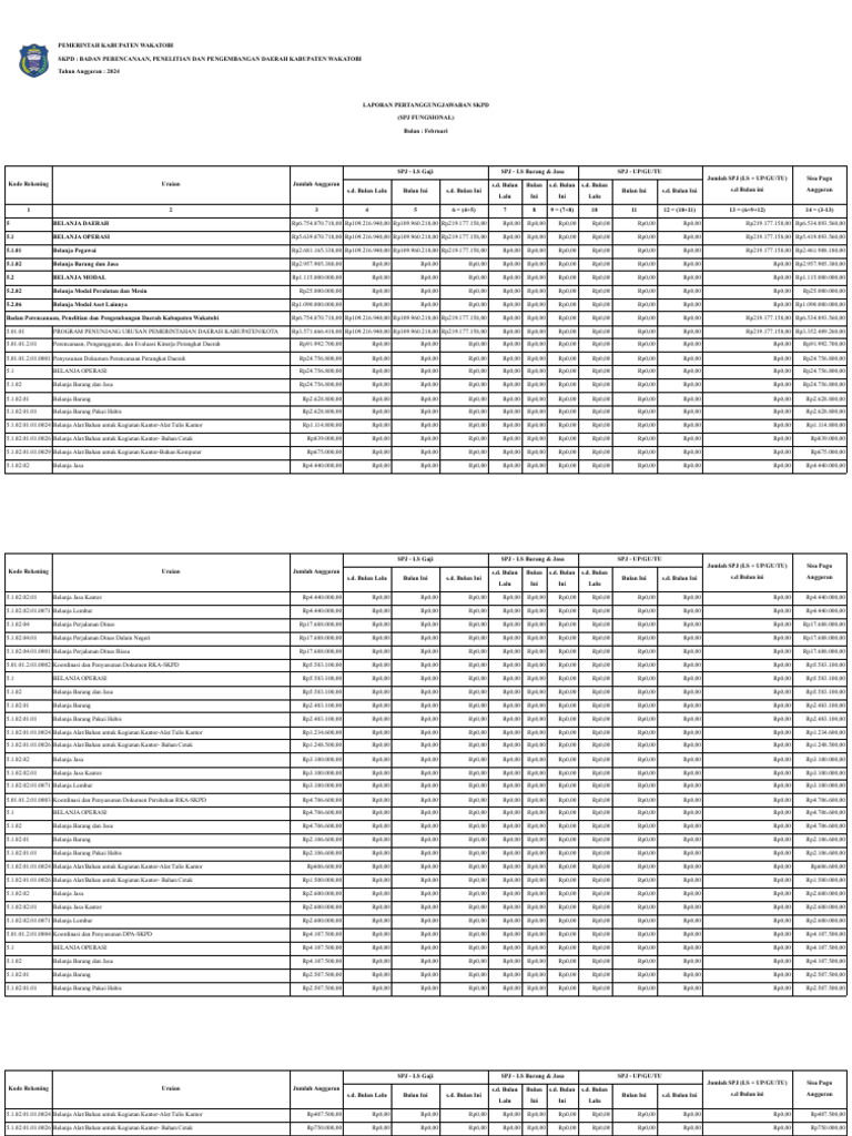 SPJ Fungsional SIPDn | PDF