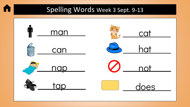 Week 3 Spelling Words | PDF