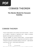 Mathematical Approach To Cobweb Theory | PDF | Economic Equilibrium | Supply And Demand