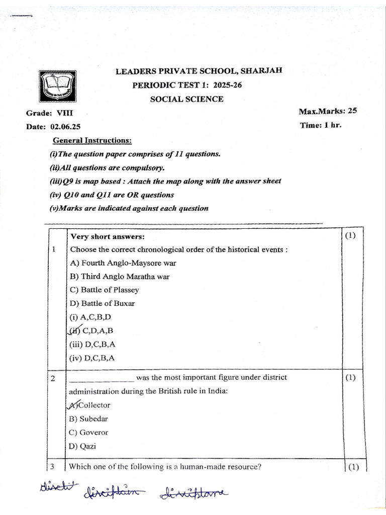 SST pt1 25-26 gr8 | PDF