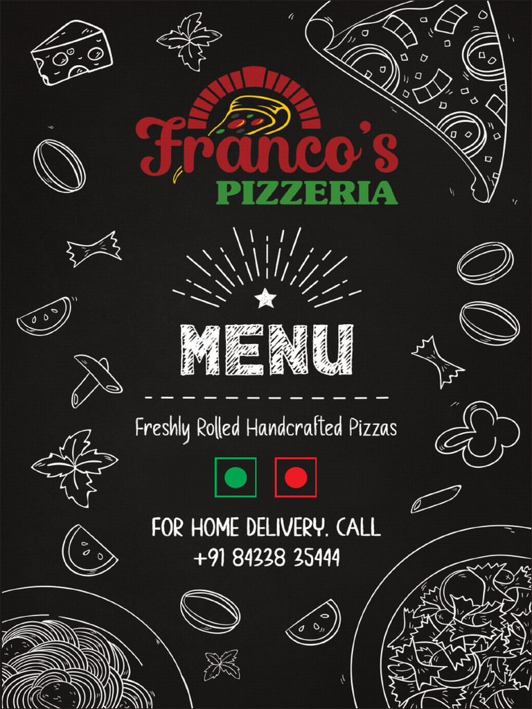 Francos Pizzeria New Menu 2024 | PDF | Pizza | Capsicum