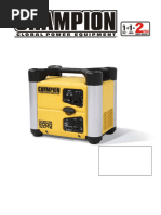 Champion 3500 Watt Generator Manual | PDF | Screw | Electric Generator