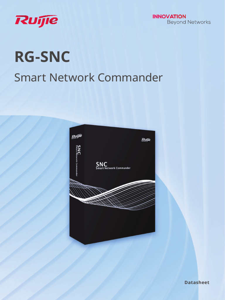 RG-SNC Smart Network Commander Datasheet - For Preview - 05311450 | PDF | Computer Network ...
