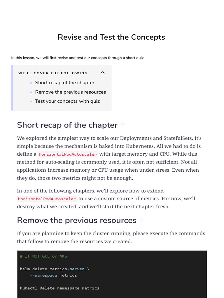 10 Revise and Test The Concepts | PDF