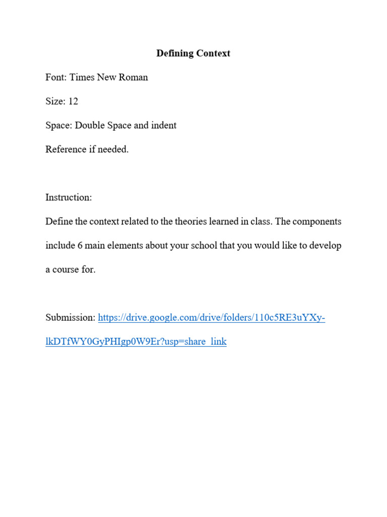 Defining Context | PDF