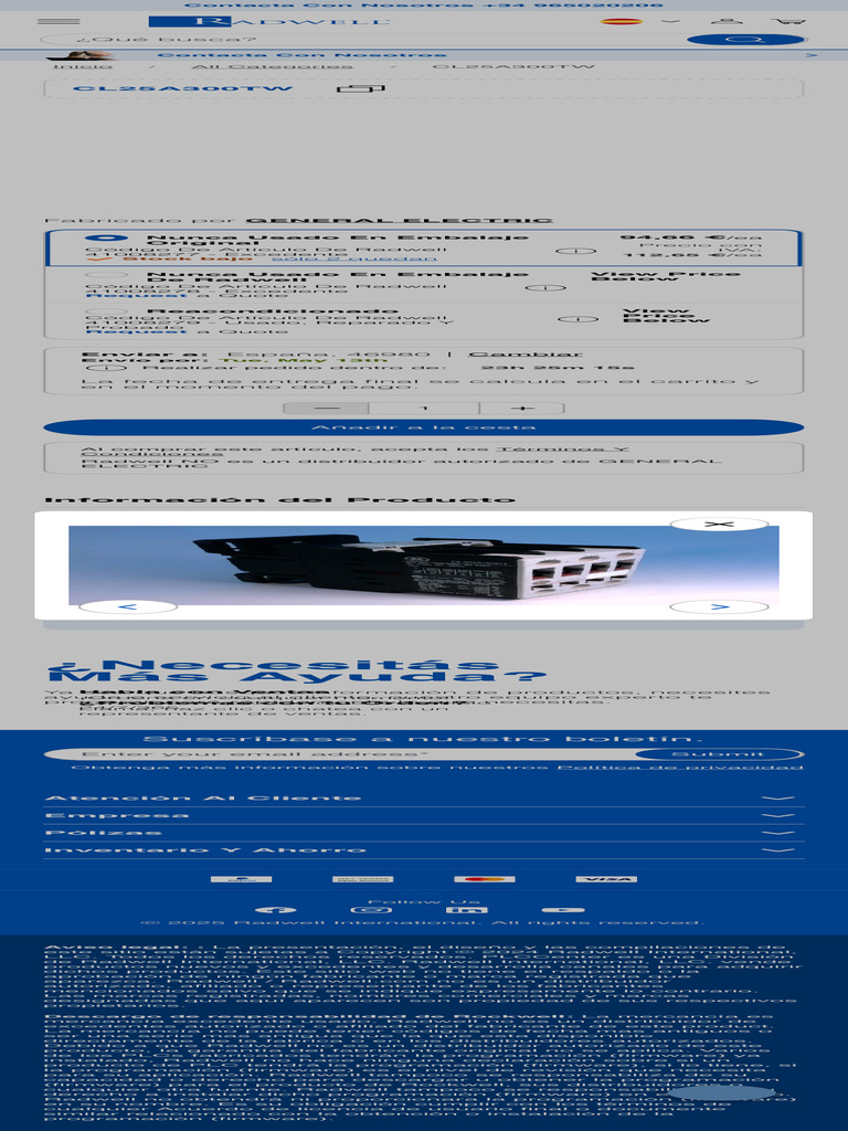 Cl25a300tw Contactors and Starters by General Electric | PDF
