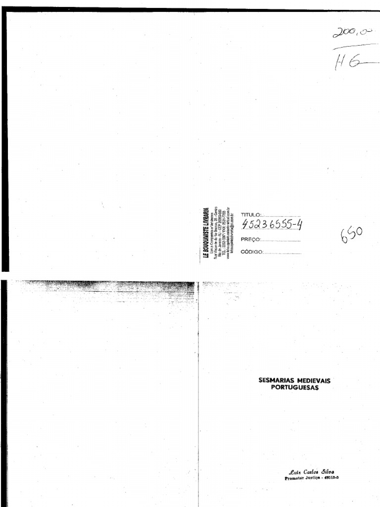 RAU Virgínia. As Sesmarias Medievais Portuguesas | PDF