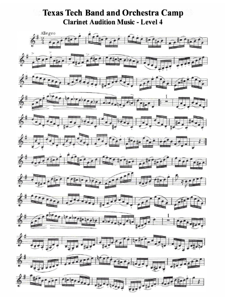 BOC Clarinet 4 | PDF