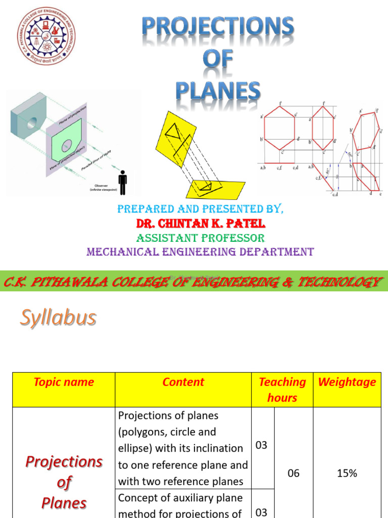 Projections of Planes: Problem Solutions | PDF | Triangle | Rectangle