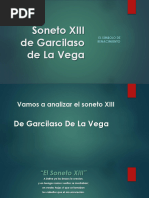Análisis del Soneto XIII de Garcilaso | PDF | Sonetos | Metro (poesía)