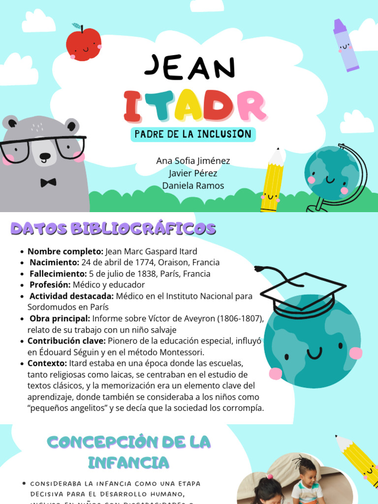 Jean Itard: Pionero de la Inclusión Educativa | PDF | Aprendizaje ...