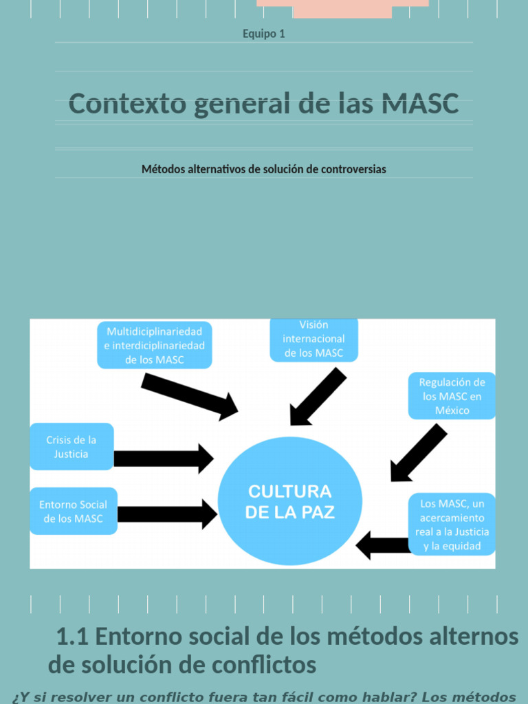 Equipo 1 MASC | PDF | Mediación | Paz