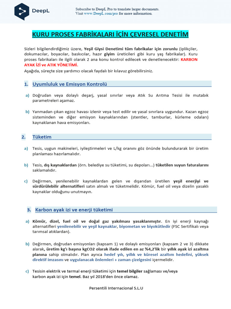 Environmental Audit For Dry Processes (August 2024) TR | PDF