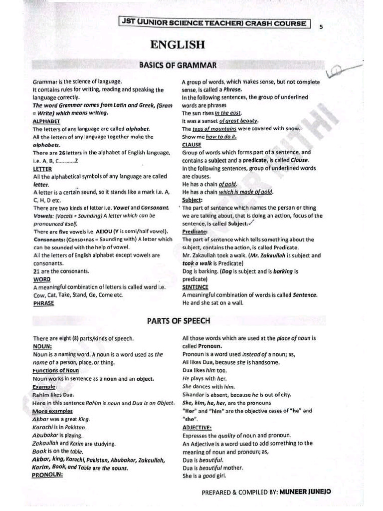 English Important Notes PDF | PDF