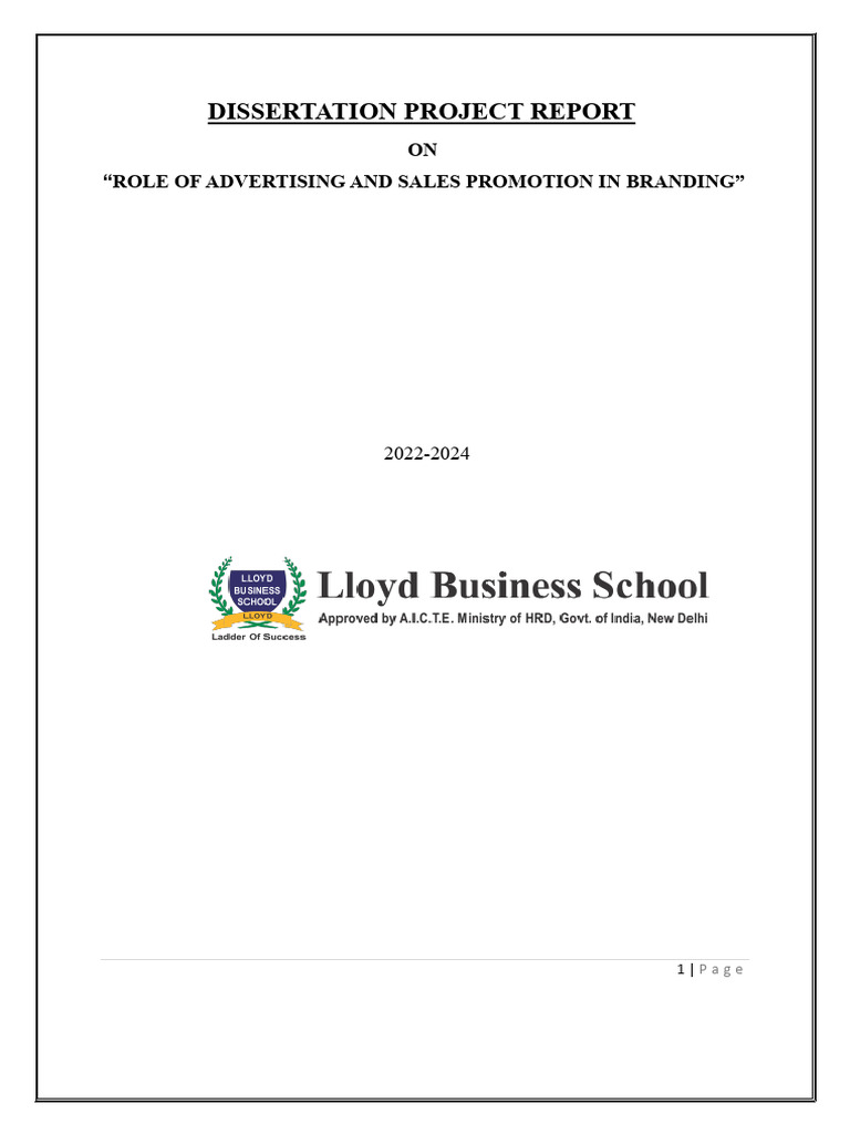 Role of Advertising and Sales Promotion in Branding | PDF | Brand ...