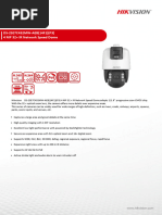 Hikvision DS-2SE4C425MWG-E(14F0) Specs | PDF | Field Of View | Camera