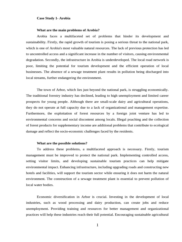 Aysel Bakhshalizada - Case Study 1 | PDF | Sustainability | Infrastructure