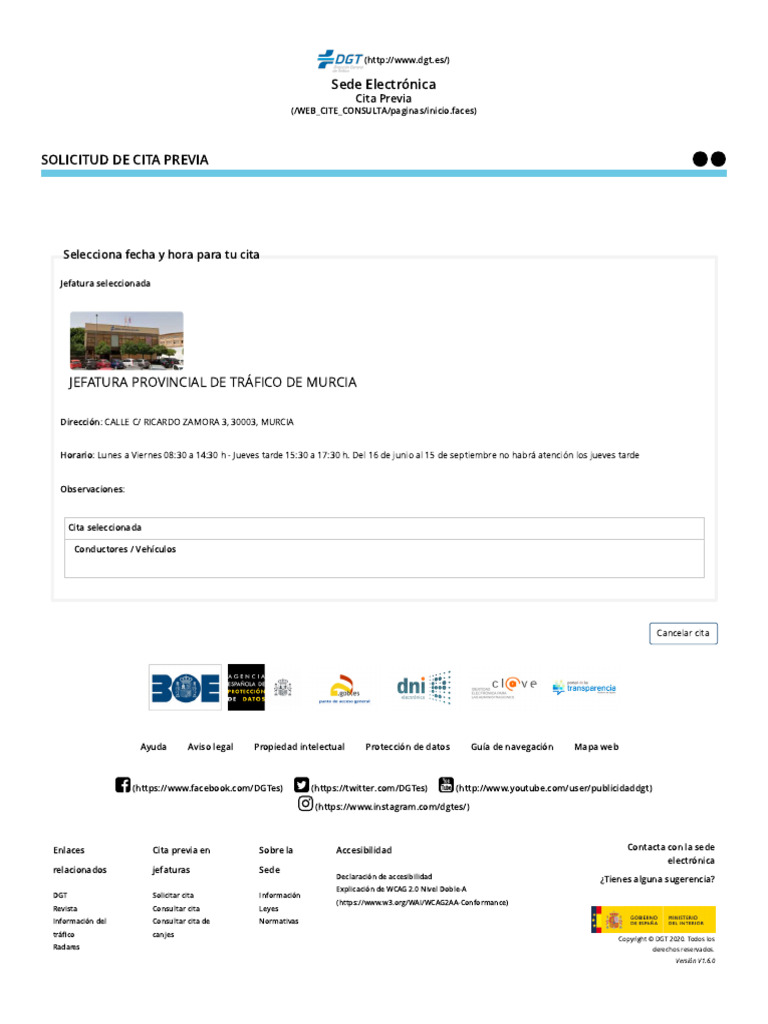 Cite - Solicitud Cita | PDF