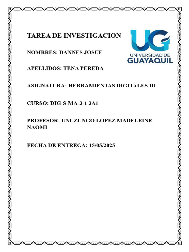 U1 S3 Tarea 1 | PDF