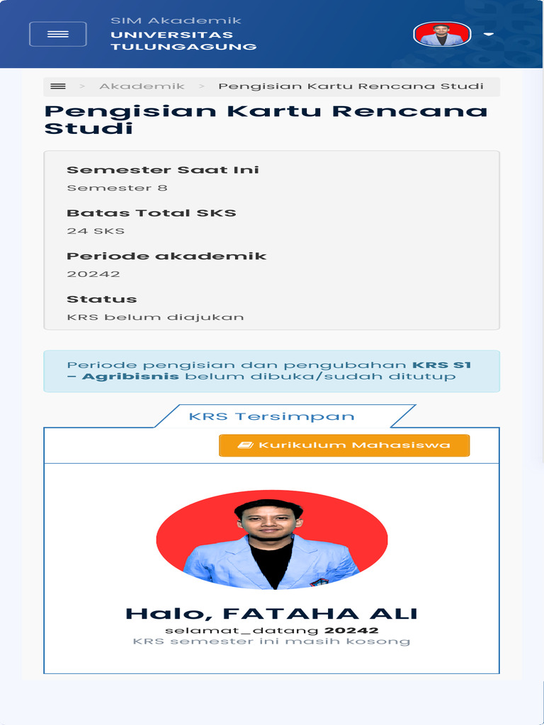 Pengisian Kartu Rencana Studi | PDF