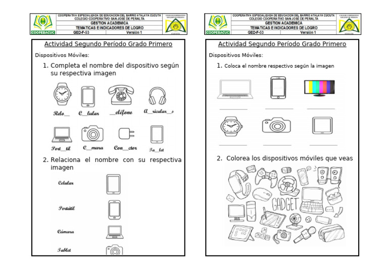 Actividades de Dispositivos Móviles 1° | PDF