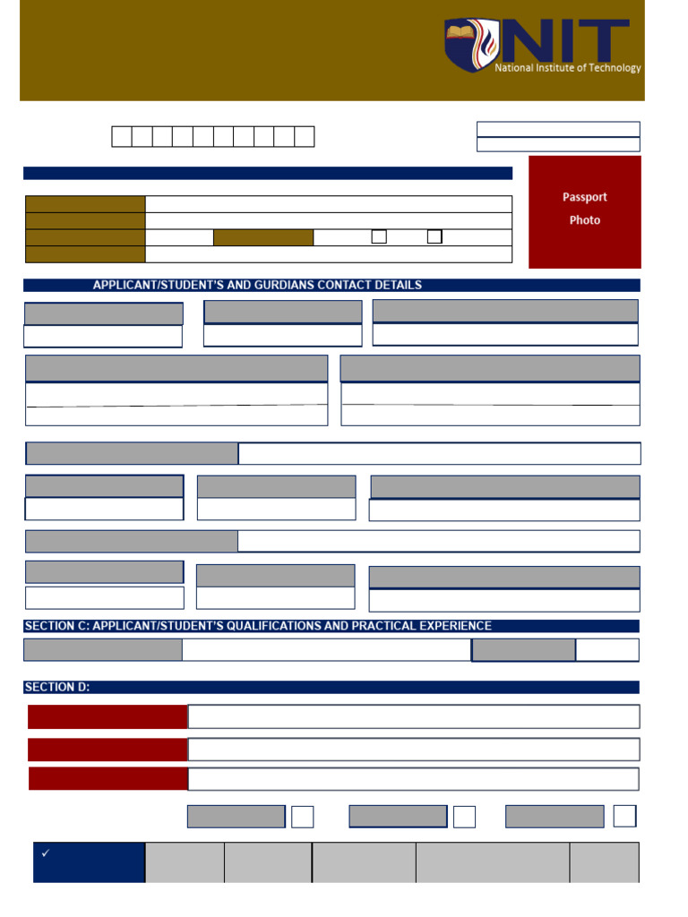 2025 NIT Application Form | PDF | Educational Stages