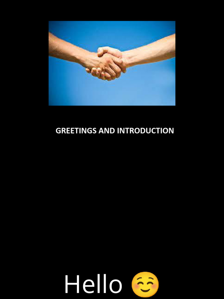 1 Greetings Introduction.pptx | PDF